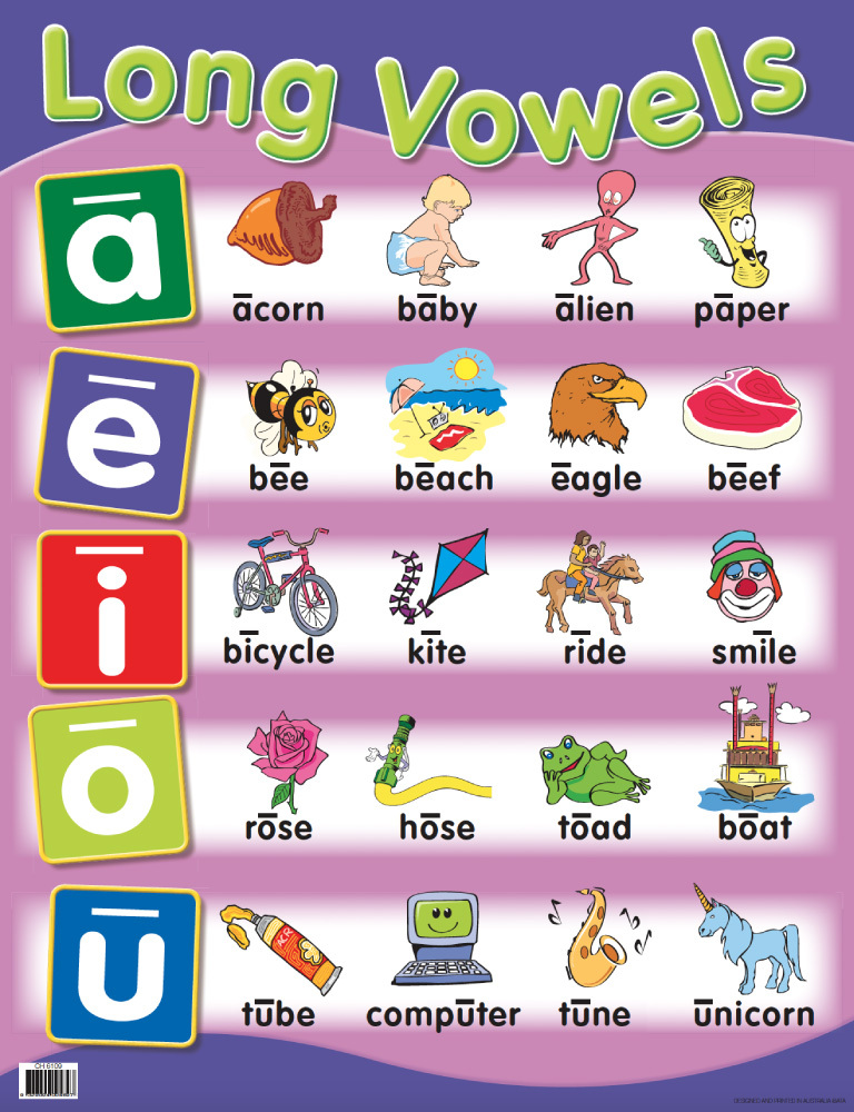 Long Vowels Chart Long Vowels Chart