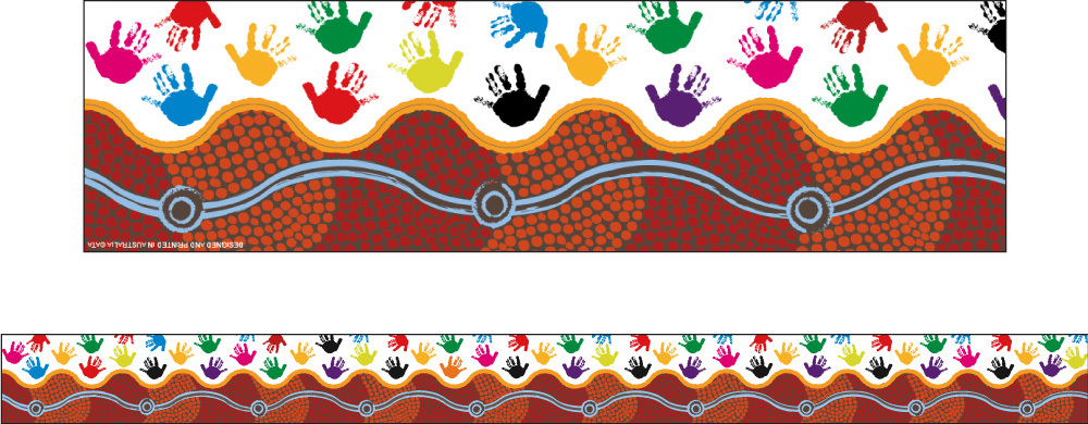 Handprints Page Border